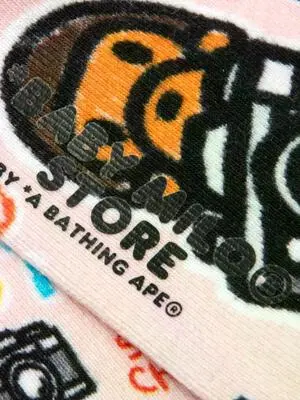 A BATHING APE Baby Milo And Friends Graphic-print Socks