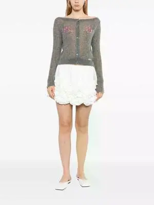 SHUSHU/TONG Floral Embellished Cardigan