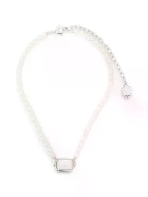 SHUSHU/TONG Bow-detail Necklace - Silver