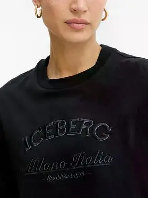 Iceberg Boxy-fit Embroidered-logo T-shirt