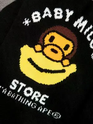 A BATHING APE Baby Milo Graphic-print Socks
