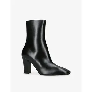 THE ROW Cindy 85 Leather Ankle Boots