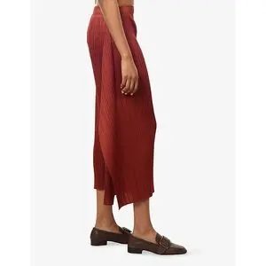 Issey Miyake Wide-leg Panel Pleat Knit Trousers