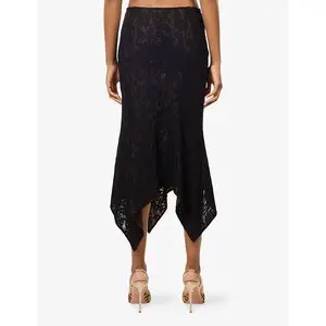 DE LA VALI Faela Lace Midi Skirt