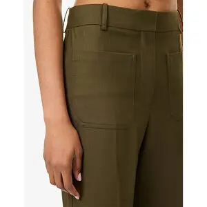 Victoria Beckham Alina Straight-leg Woven Trousers