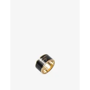 Prada Lettering-logo Metal Ring