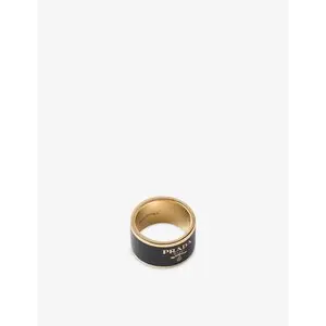 Prada Lettering-logo Metal Ring