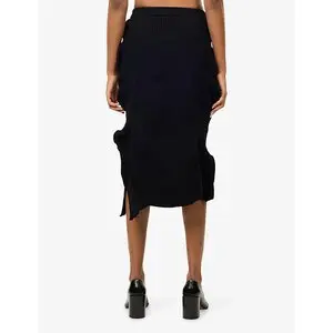 Issey Miyake Kone Kone Pleat Knit Midi Skirt
