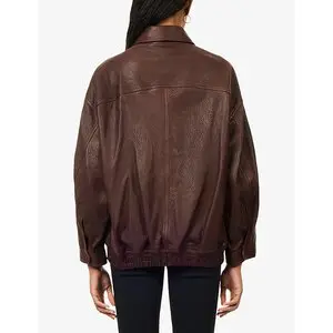 ROHE FRAMES Grain Aviator Leather Jacket