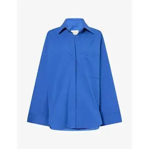 Dissh Ina Relaxed-fit Cotton Shirt - Cobolt