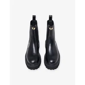 Maje Leather Chelsea Boots