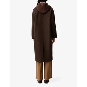 Claudie Pierlot Tailored Lapel-collar Wool-blend Coat