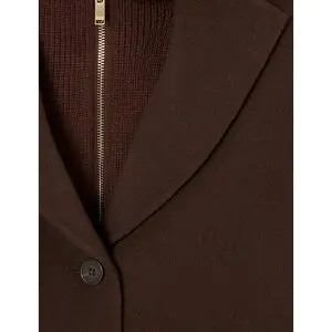Claudie Pierlot Tailored Lapel-collar Wool-blend Coat