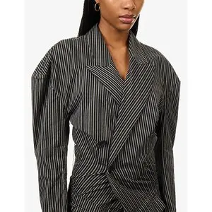 Issey Miyake Allow Stripe Woven Maxi Dress