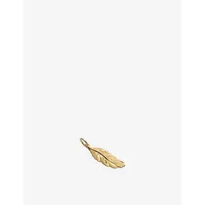 Monica Vinader Feather 18ct Yellow Vermeil Pendant