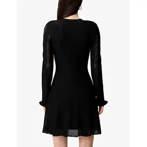 Claudie Pierlot Lurex Knitted Skater Dress
