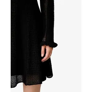 Claudie Pierlot Lurex Knitted Skater Dress