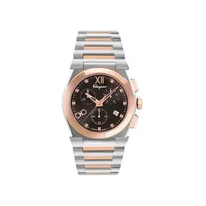FERRAGAMO Vega Chrono Bracelet Watch 'two Tone