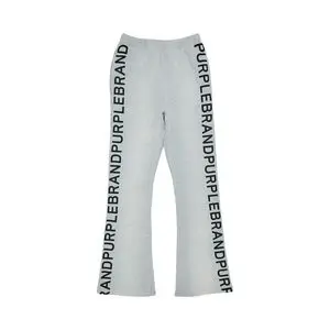 PURPLE BRAND Hwt Fleece Flared Pant 'heather - Grey