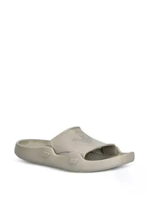 Emporio Armani Logo-print Slides - Neutrals