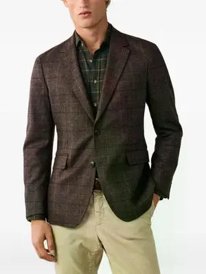 HACKETT  Single-breasted Blazer - Brown
