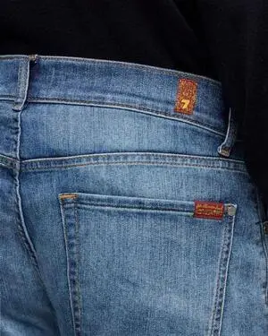 7 For All Mankind Apos;s The Straight Whiskered Jeans - Coldspring