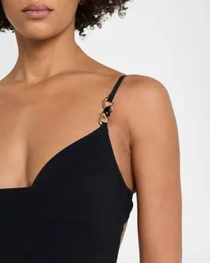 Zimmermann Mahon Trim Detail One-piece Swimsuit - Black