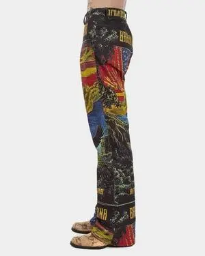 WHO DECIDES WAR Film Cotton Trousers - Multi