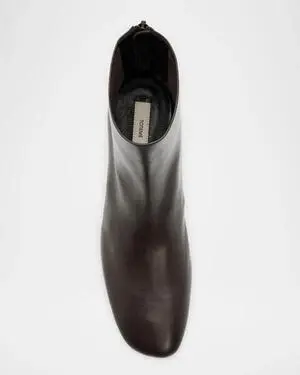TOTEME 50mm Soft Nappa Leather Ankle Boots - Bark