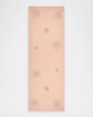 Janavi Jelly Fish Jive Embroidered Merino Wool Scarf - Nude