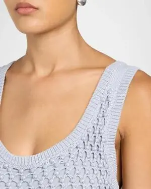 DIOTIMA Emin Crystal Mesh Maxi Tank Dress