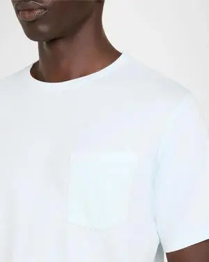 Rag & Bone Apos;s Cotton Garment-dyed Pocket T-shirt - Cloud Blue