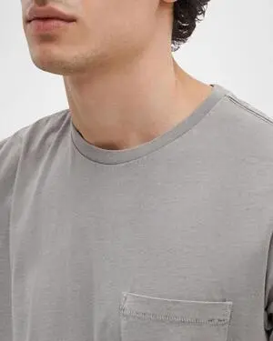 Rag & Bone Apos;s Cotton Garment-dyed Pocket T-shirt - Granite