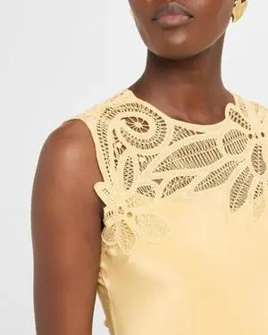 Ulla Johnson Idra Embroidered Silk Dress - Dandelion
