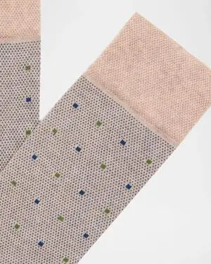 Marcoliani Apos;s Pindot Mid-calf Crew Socks - Beige