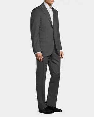 Corneliani Apos;s Wool Regular-fit Suit - Gray