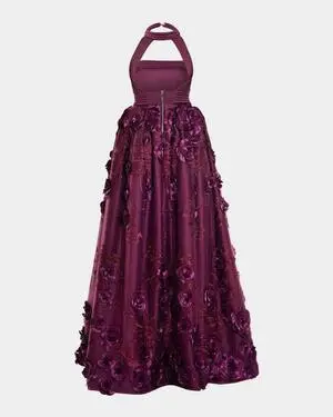 ZHIVAGO The Beautiful Embroidered Floral Gown