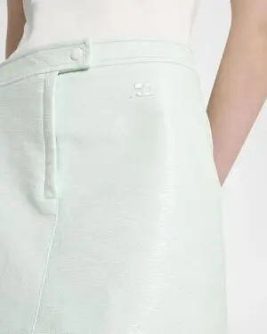 COURREGES Vinyle Reedition Mini Skirt - Light Mint