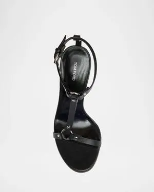 TOM FORD 105mm Bound Leather Sandals