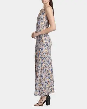 Ulla Johnson Yasna Floral Jersey Sleeveless Maxi Dress - Viola