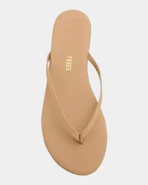 Tkees Lily Leather Flat Thong Sandals - Cocobutter