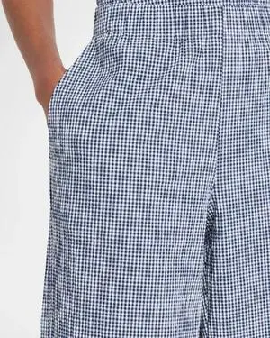 Eileen Fisher Wide-leg Crinkled Ankle Pants - Ltdiv