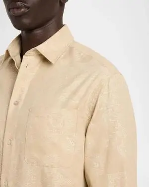 Etro Apos;s Paisley Jacquard Cotton Button-down Shirt - Multicol O