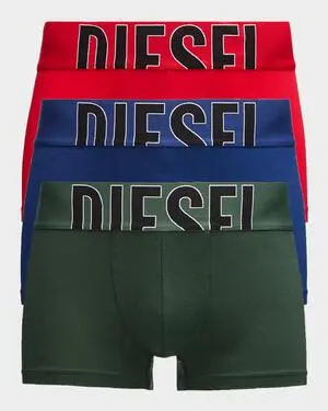 DIESEL® Apos;s Damien Pop Logo 3-pack Boxer Briefs - E7498