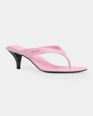 Gucci 55mm Vittoria Leather Horsebit Sandals - Sat.sugar