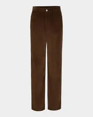 TWP Kent Straight-leg Cotton Corduroy Pants - Pinecone