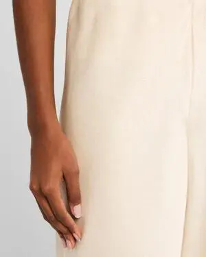Vince Colette High-waist Fluid Satin Bias Pants - Ivory