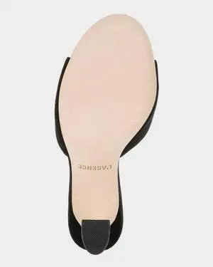 L & APOS;AGENCE 95mm Avery Suede Mules - Blacksuede