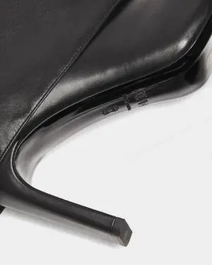 Staud Wally Foldover Leather 90mm Boots - Black
