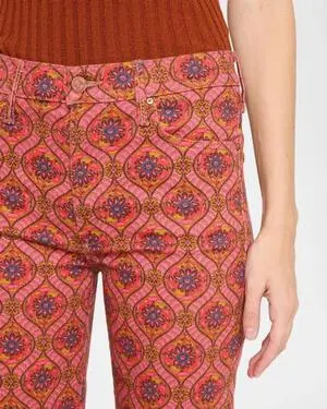 MOTHER The Kick It Floral-print Straight-leg Jeans